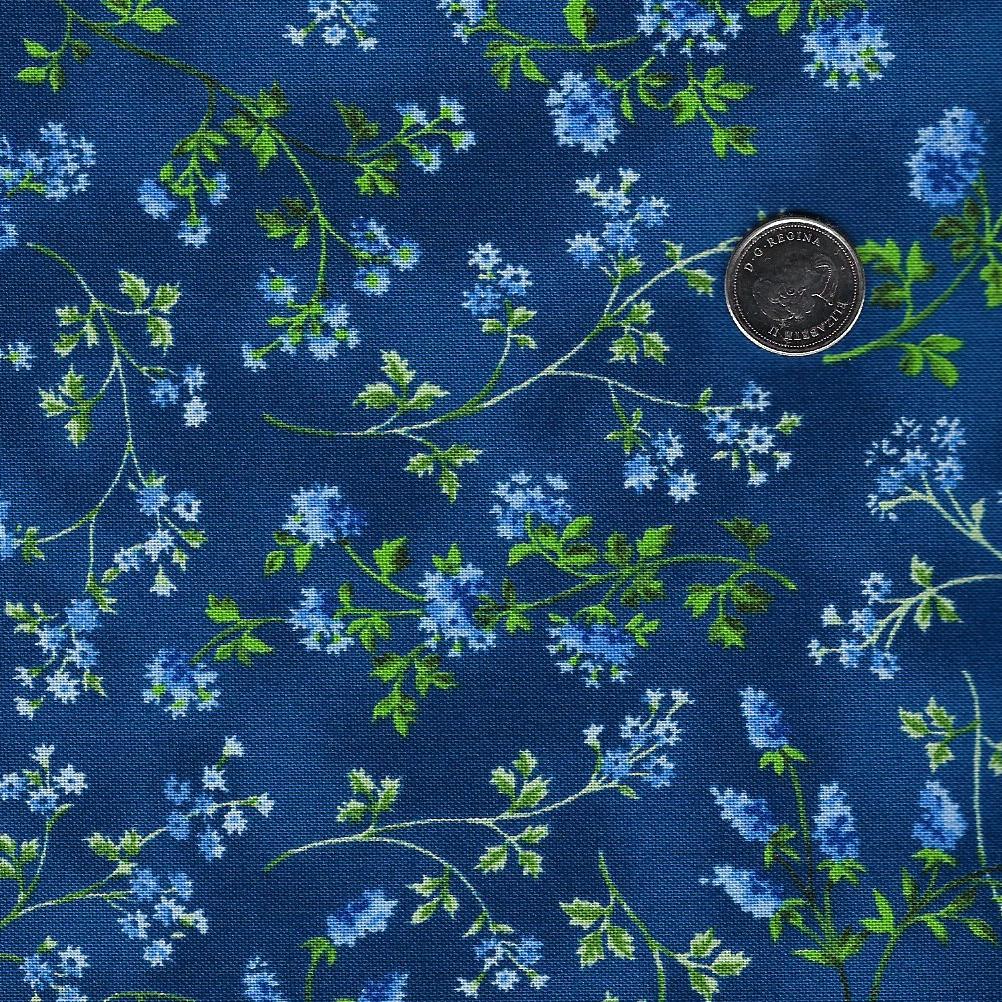 Summer Breeze 2023 by Moda - Background Navy Little Blooms – Mad Moody Quilting Fabrics