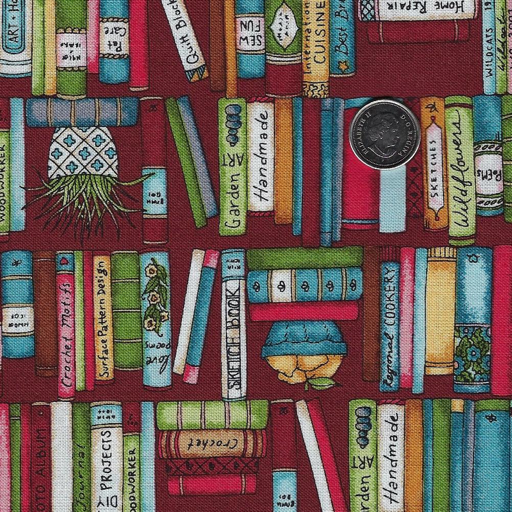 Readerville by Kris Lammers for Maywood Studio - Background Red Book S ...