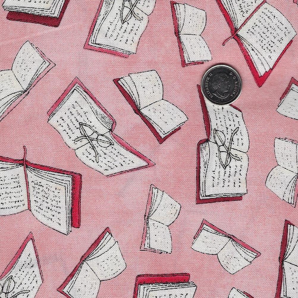 Readerville by Kris Lammers for Maywood Studio - Background Pink Open ...