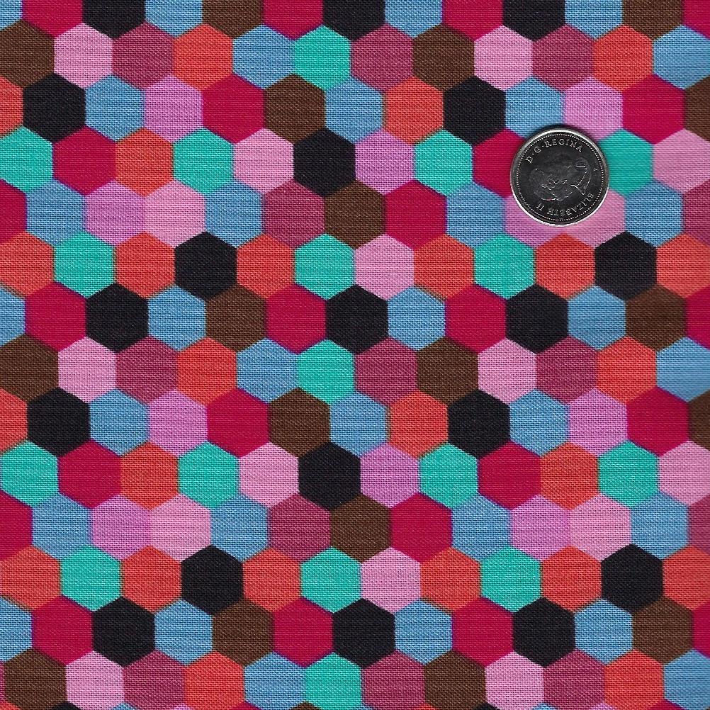 Piecework by Anna Maria for Northcott - Rustic Hexagons – Mad Moody ...