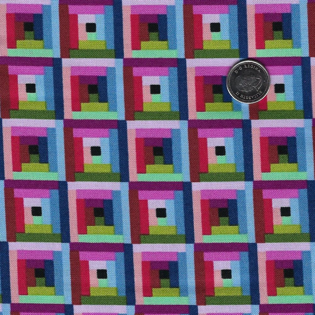 Piecework by Anna Maria for Northcott - Metro Log Cabin – Mad Moody ...