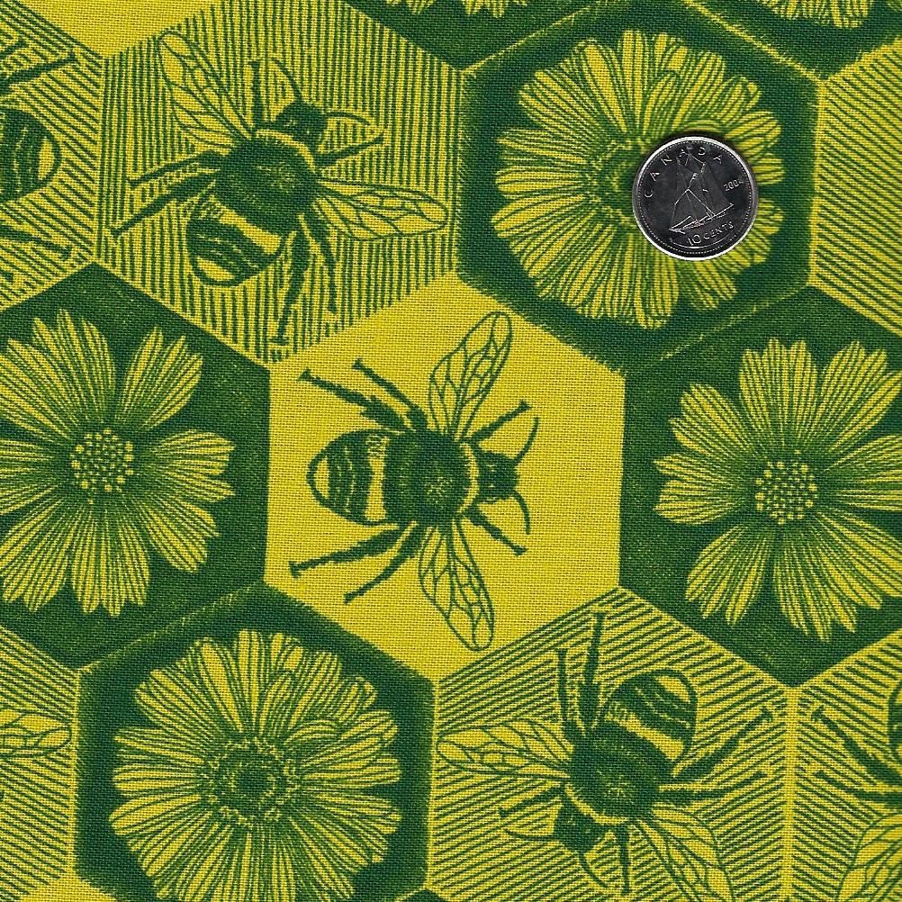 Indelible Ink by Anna Maria for Northcott - Background Citrus Busy ...