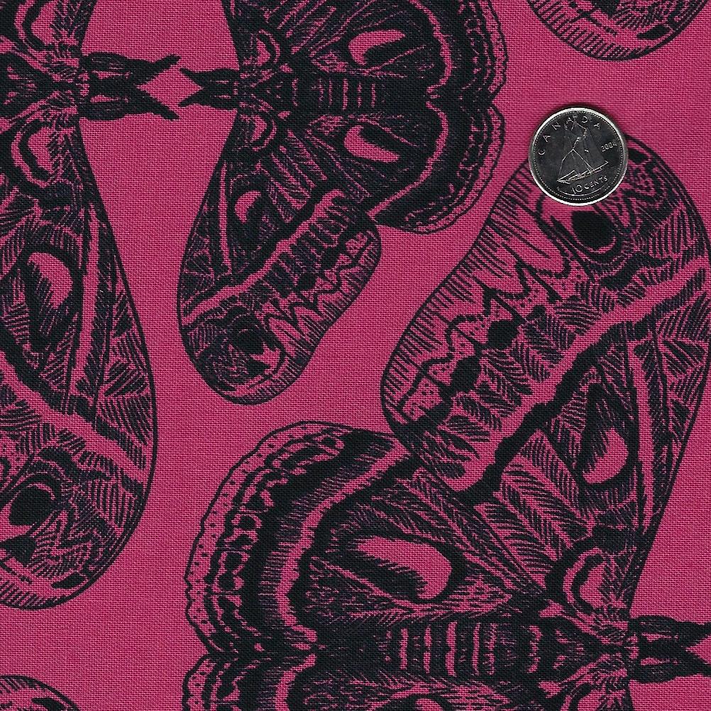 Indelible Ink by Anna Maria for Northcott - Background Guava Cecropia ...
