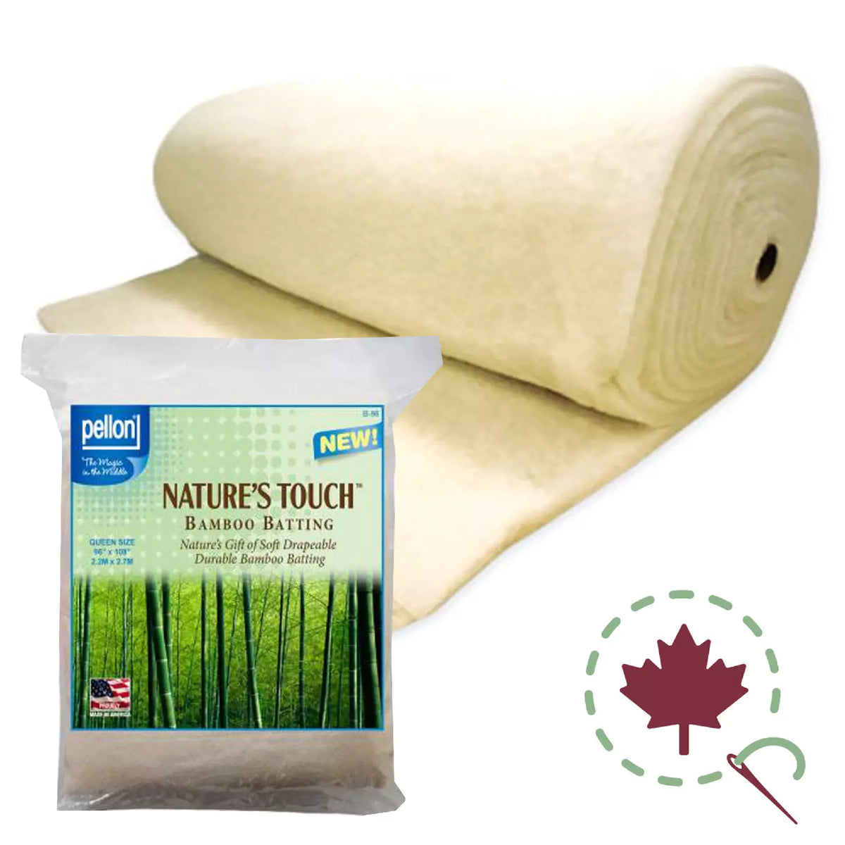 Pellon Batting - 50/50 Bamboo Cotton Blend - 96 Inches Wide – Mad Moody ...