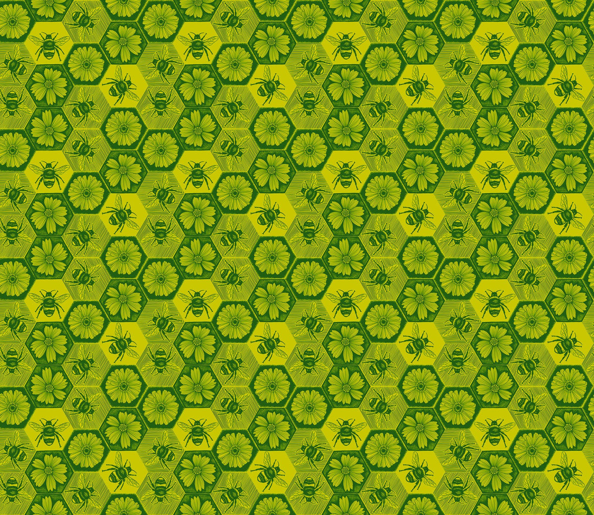Indelible Ink by Anna Maria for Northcott - Background Citrus Busy ...