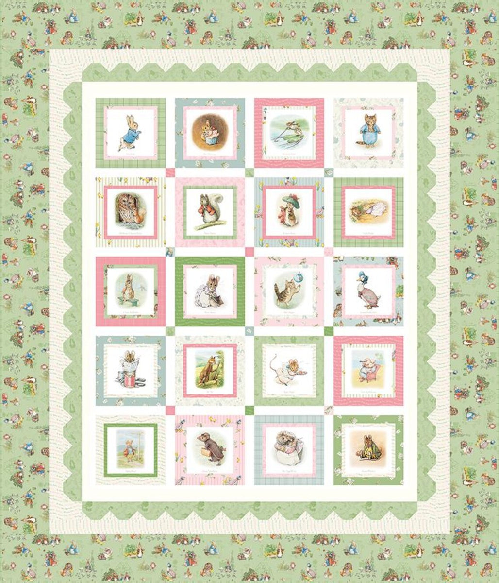 Kit de courtepointe - Peter Rabbit par Beatrix Potter pour Riley Blake ...