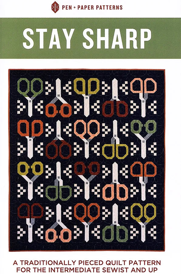 Stay Sharp by Pen and Paper Patterns – Mad Moody Quilting Fabrics
