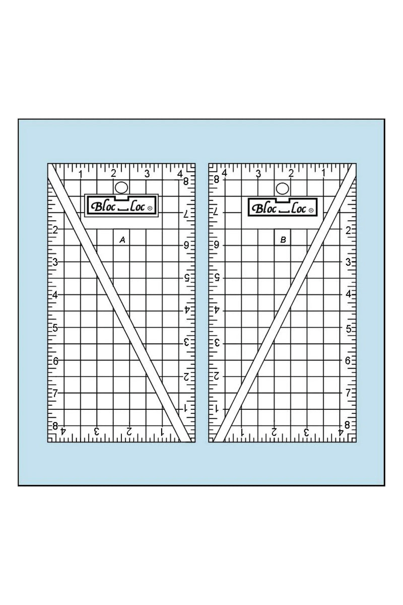 Bloc Loc - Half-Rectangle Triangle Ruler Set - 2 Sizes – Mad Moody ...