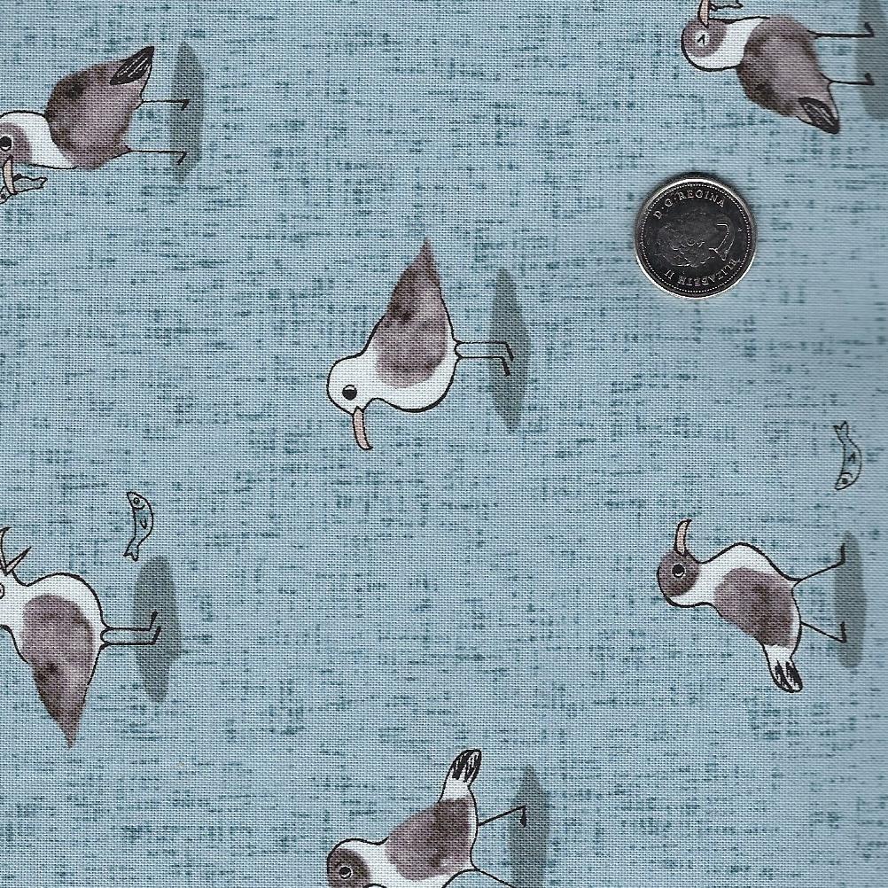 Calm Waters by Bernadett Urbanovics for Figo Fabrics - Background Blue ...